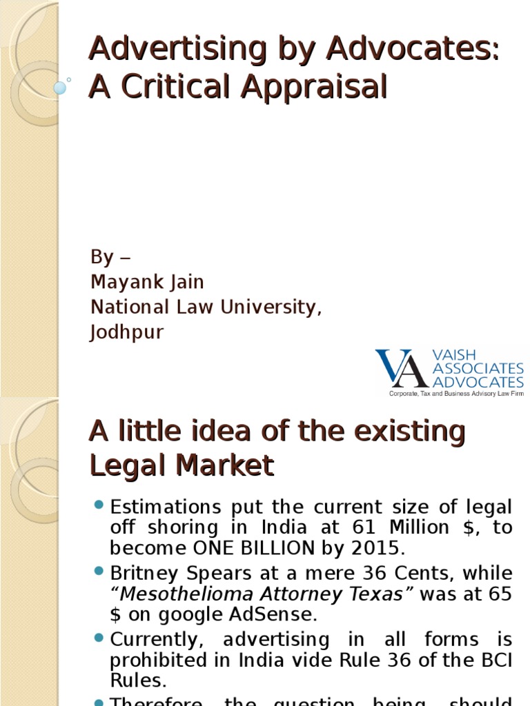 Advocate Advertising in India | PDF | Advocate | Solicitor