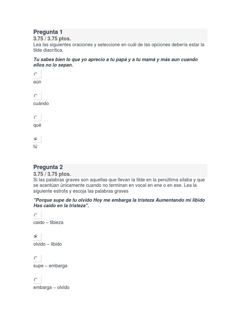 Parcial 4 Semana REDACCION | PDF | Palabra | Oración (Lingüística)