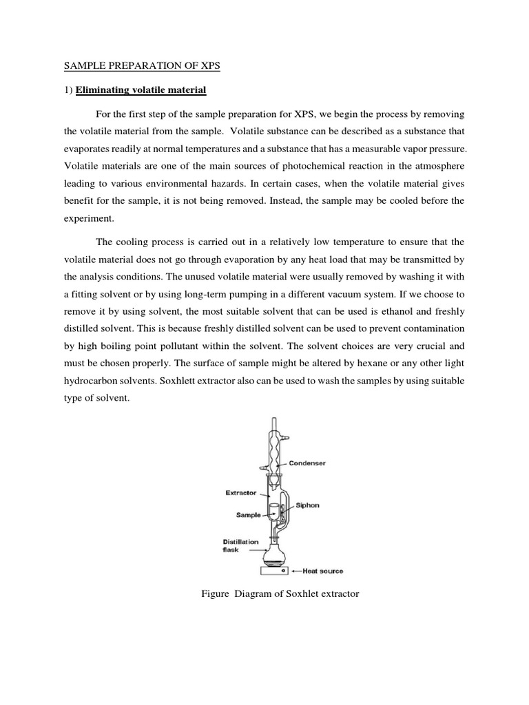 Sample Preparation of Xps | PDF | Wear | Solvent