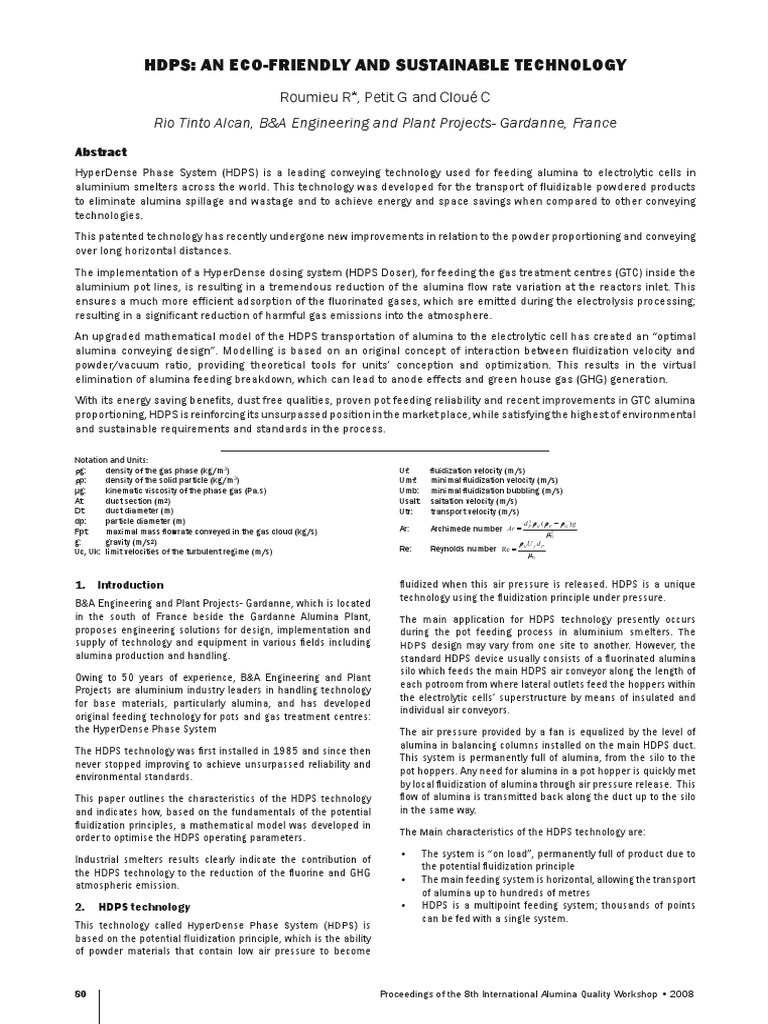 18 HDPS AnEcoFriendly PDF | PDF | Fluidization | Greenhouse Gas