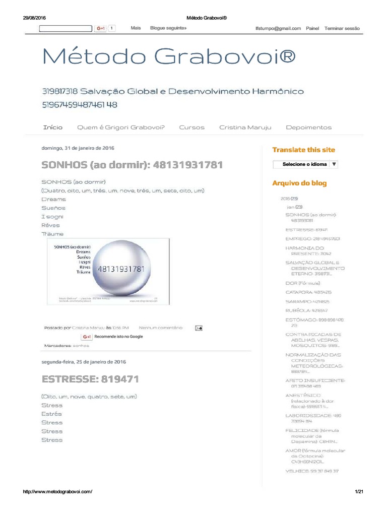 Metodo-Grabovoi Erewr | PDF | Internet | Bem-estar
