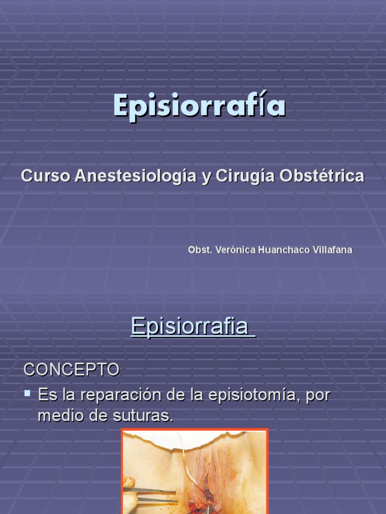 Episiorrafia - Desgarros | PDF | Recto | Vagina