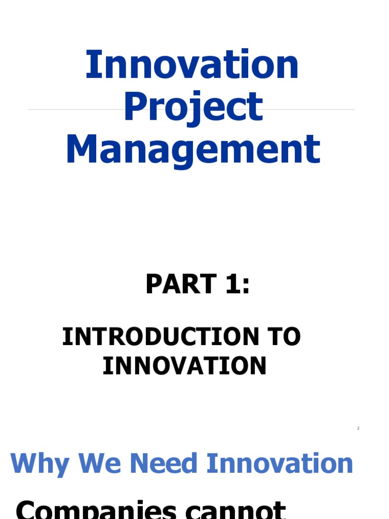 Innovation Project Management | PDF | Innovation | Strategic Management