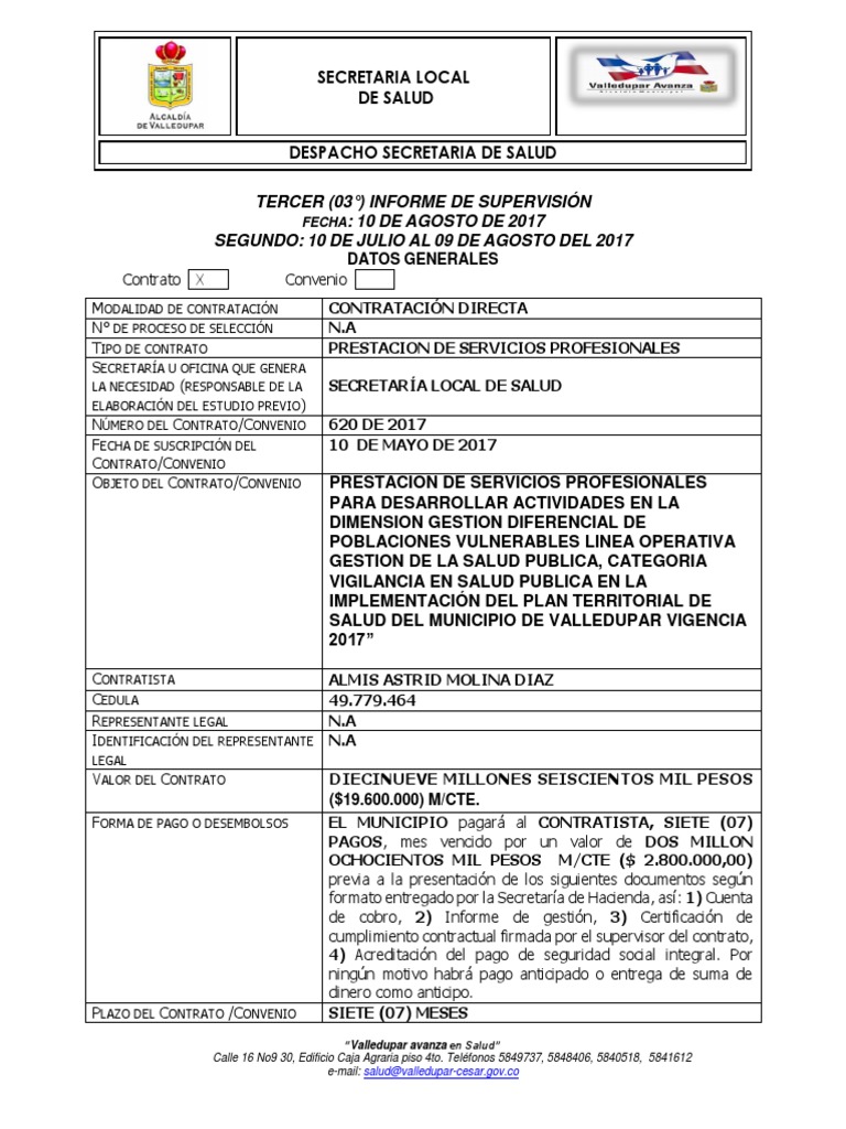 Informe de Supervision | PDF | Gobierno | Bienestar