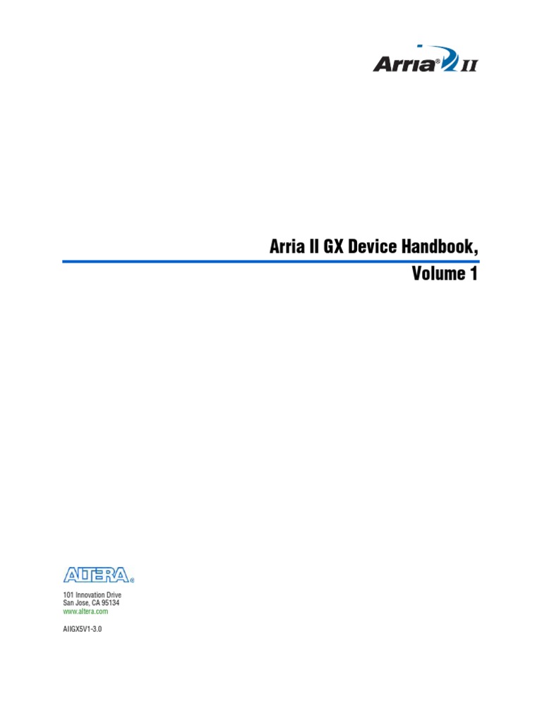 Arria II GX Handbook | PDF | Information And Communications Technology | Computer Engineering