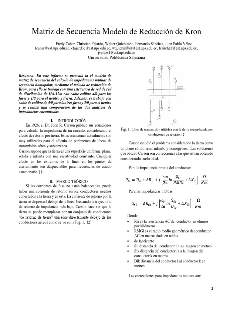 Matriz de Secuencia Modelo de Reducción de Kron | PDF | Matriz ...
