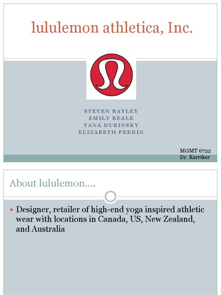 Lululemon Sample Case Analysis | PDF | Strategic Management | Marketing