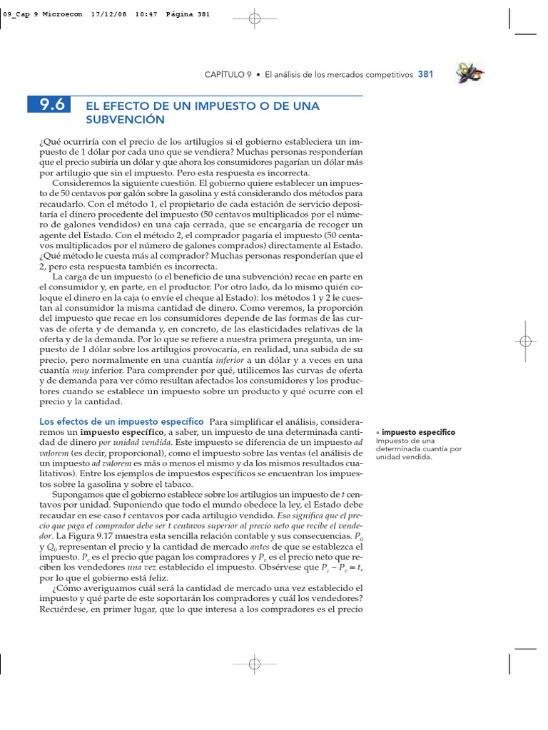 Microeconomia - Robert S. Pyndick - Impuestos PDF | PDF | Precios ...