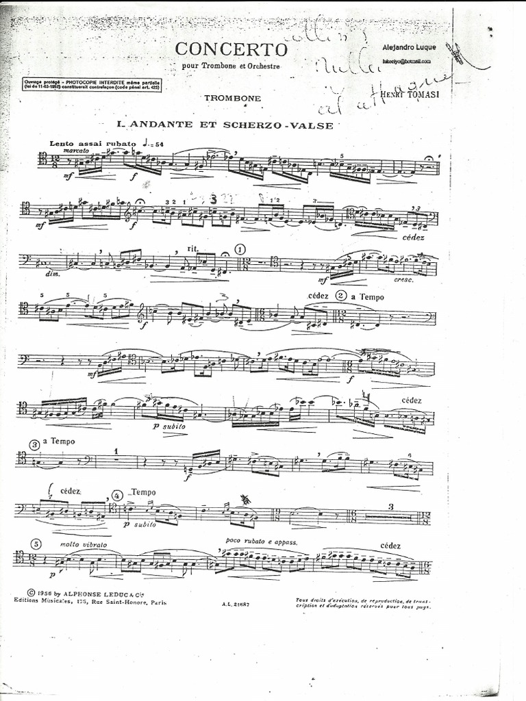 Concerto - Henri TOMASI PDF | PDF
