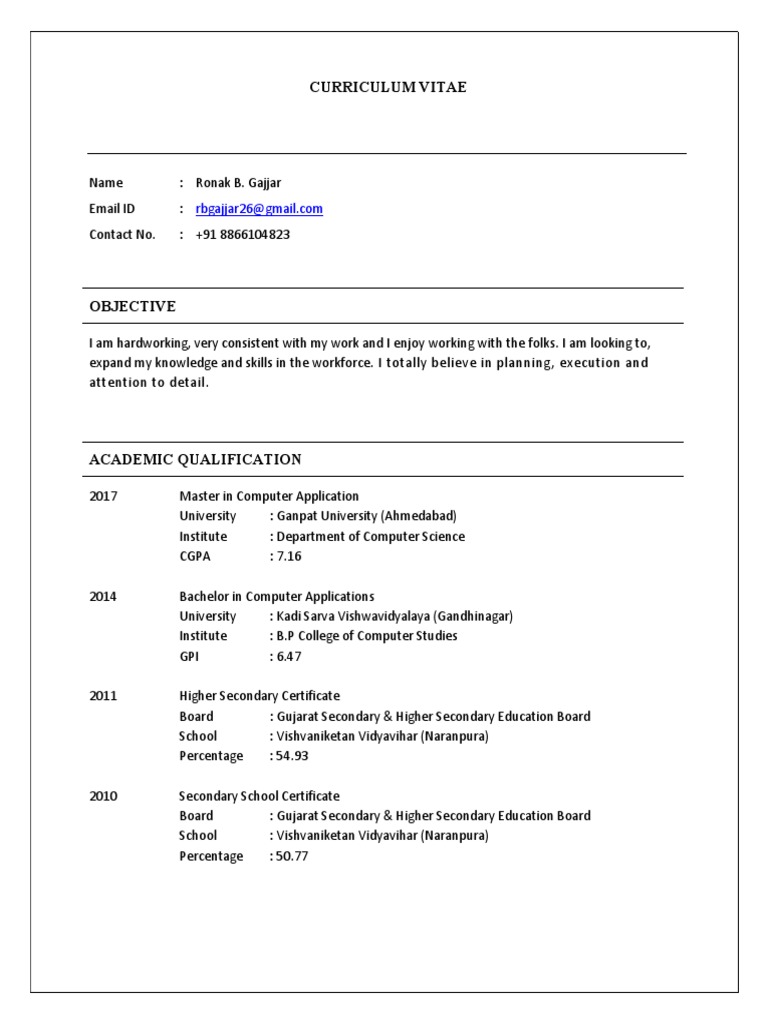 Resume Ronak | Download Free PDF | Eclipse (Software) | Java (Programming Language)