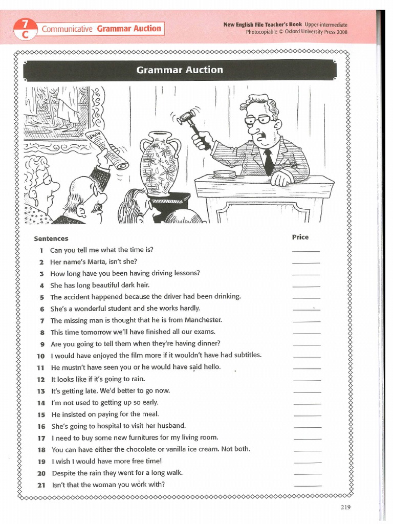 Grammar Auction | PDF