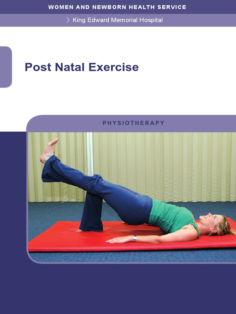 Post Natal Exercise: King Edward Memorial Hospital | PDF | Pelvis | Abdomen