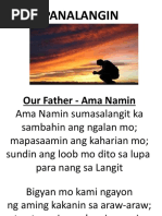 Opening Prayer Tagalog | PDF