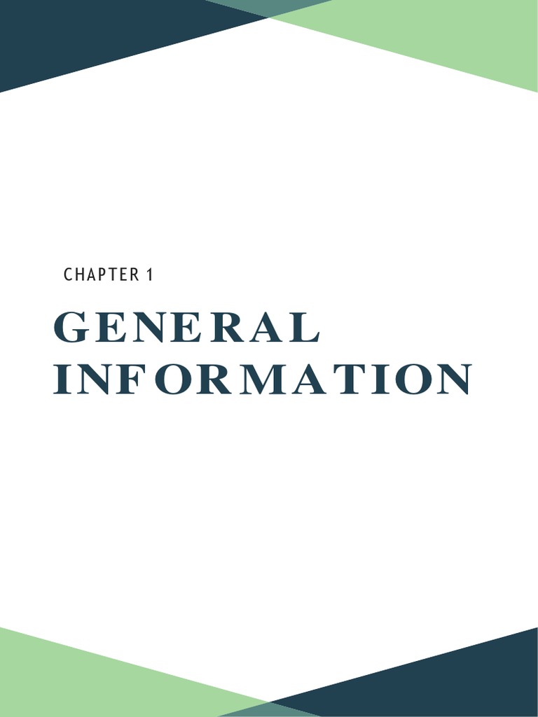 General Information | PDF