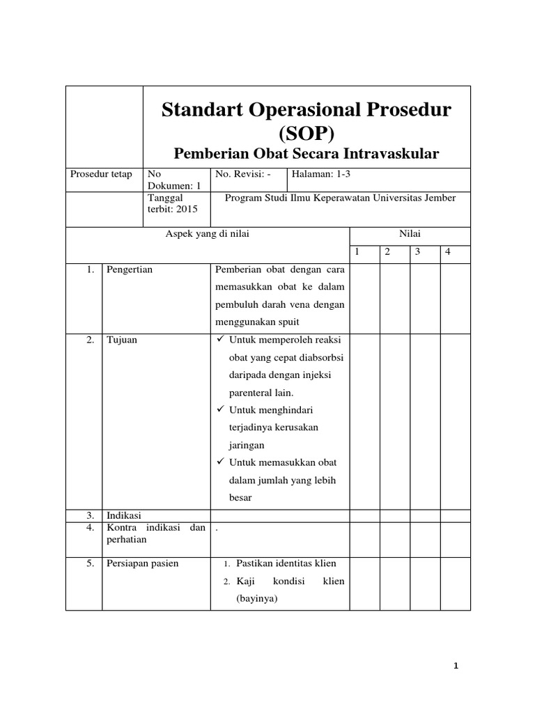 Pemberian Obat Per IV | PDF | Sains & Matematika
