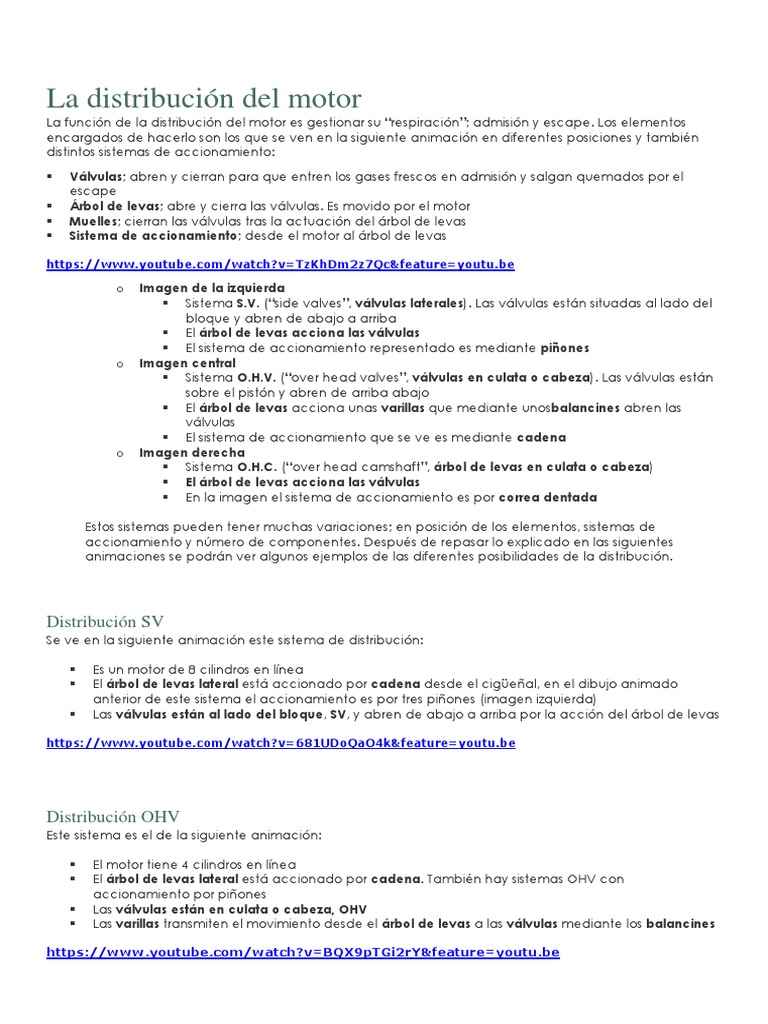 Que Es Un Motor SV | PDF | Máquinas rotativas | Ingeniería mecánica