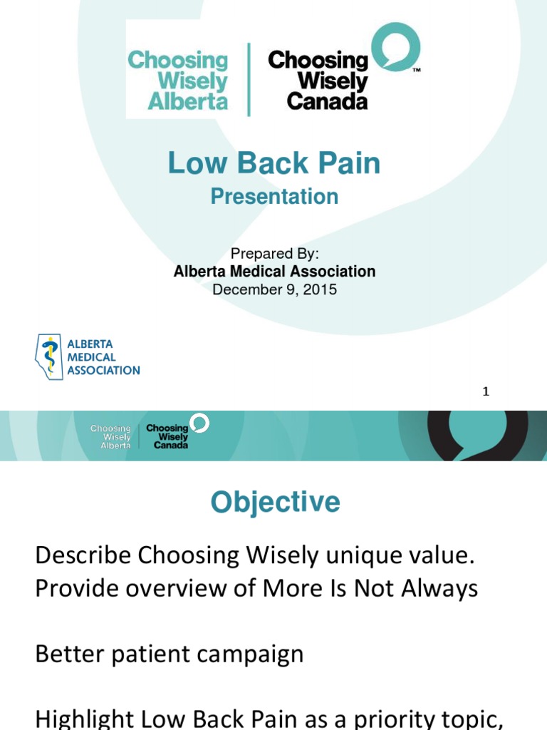 Cwa LBP Presentation | PDF | Patient | Health Sciences
