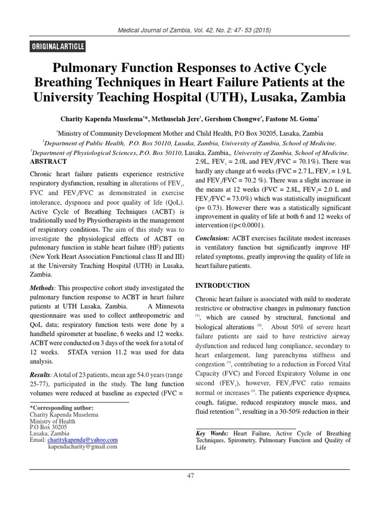 ACBT | PDF | Standard Deviation | Exhalation