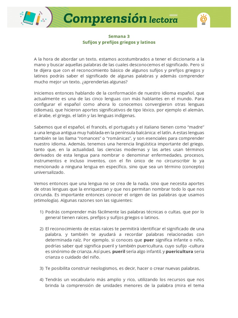 Sufijos y Prefijos Vfinal Manuela2 | PDF | Palabra | Lengua española