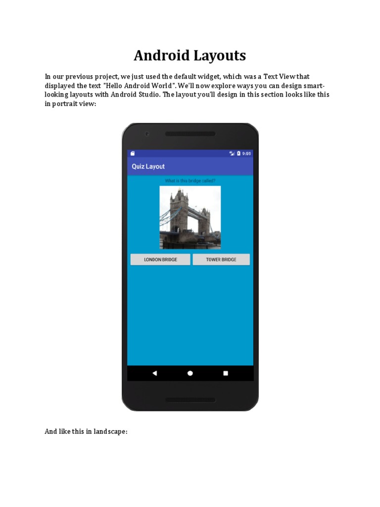 Android Layouts | Download Free PDF | Icon (Computing) | Tab (Gui)