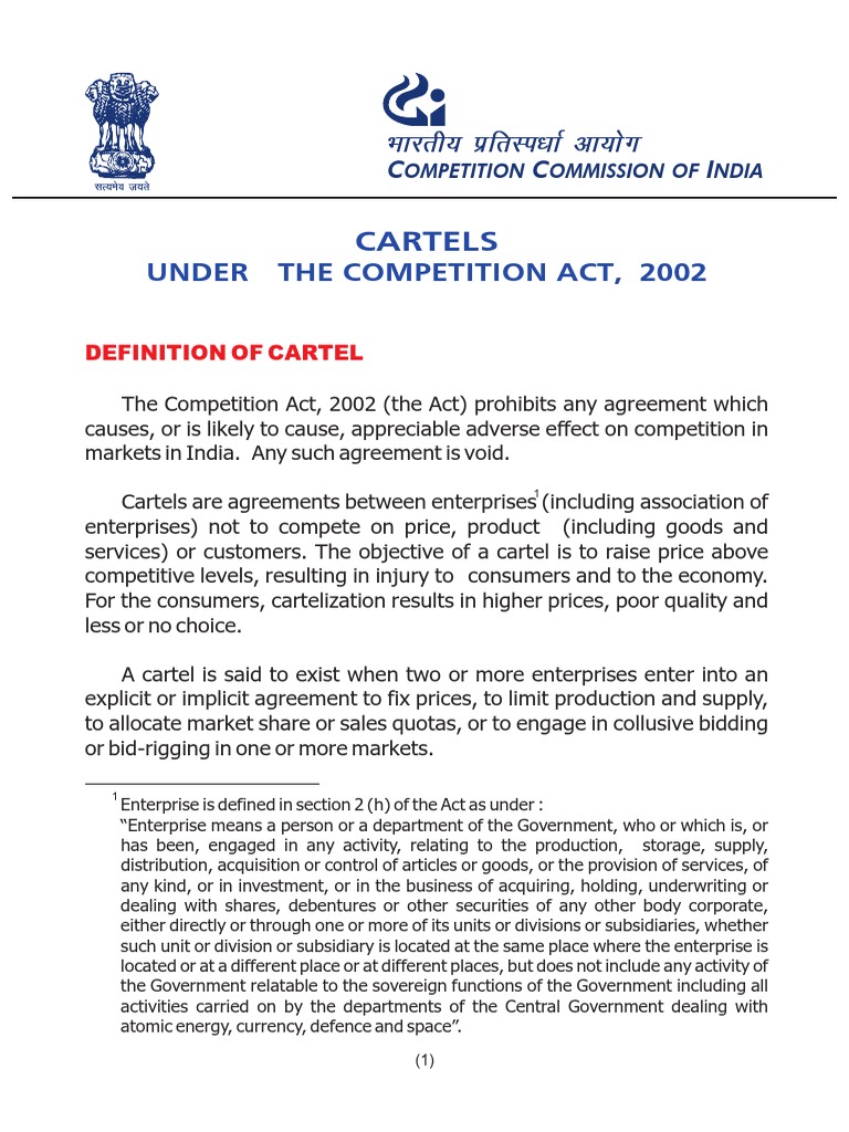 Cartels | PDF | Cartel | Competition