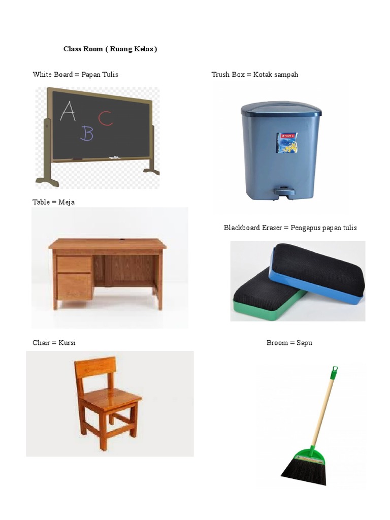 Class Room (Ruang Kelas) : White Board Papan Tulis Trush Box Kotak ...