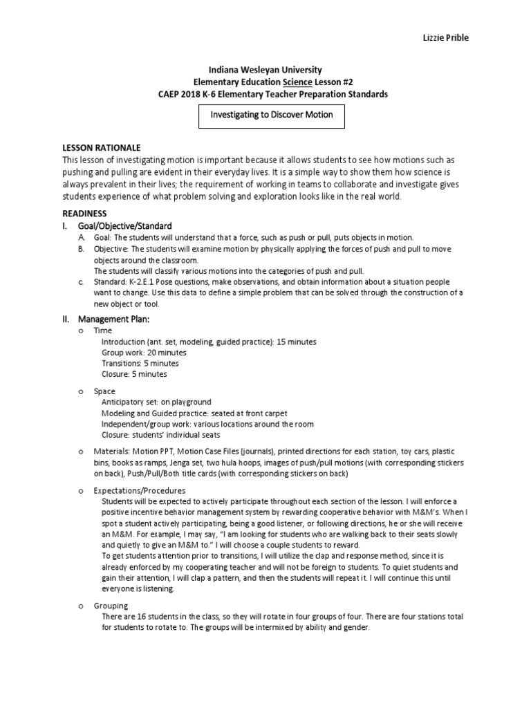 Science Lesson 2 | Download Free PDF | Understanding | Learning Styles