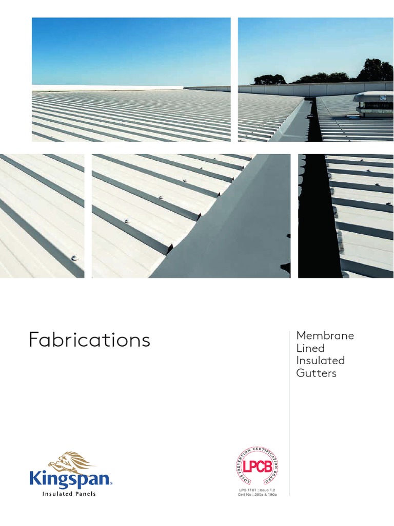 Membrane Lined Insulated Gutter - Brochure | PDF | Roof | Materials