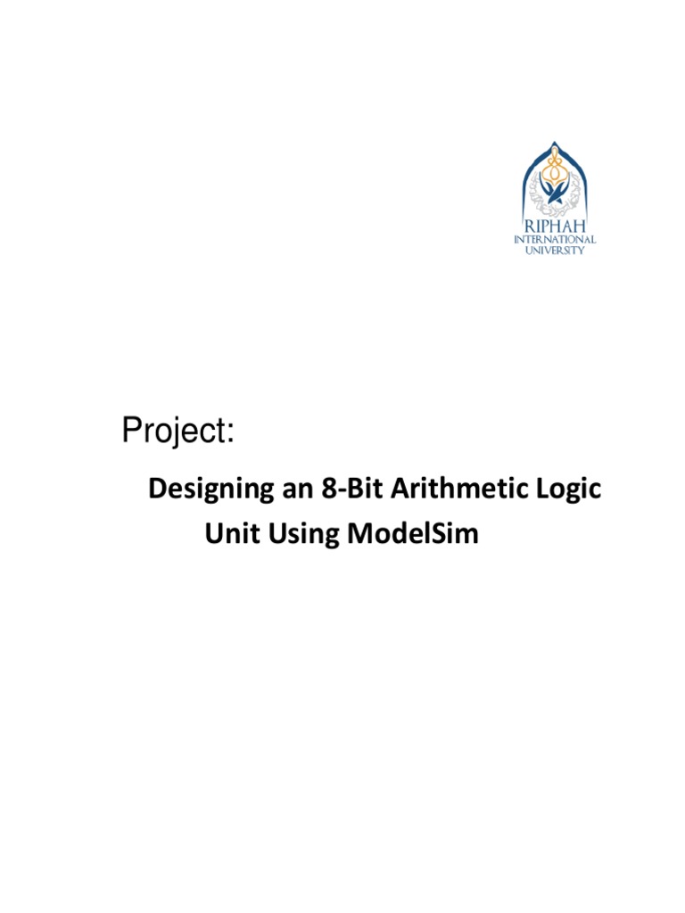 8 Bit Alu Design In Modelsim Using Verilog With Code And Test Bench Pdf Central Processing