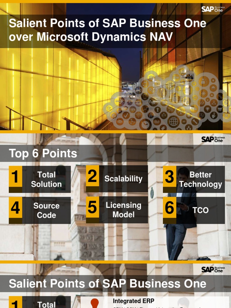 Sap b1 Vs Dynamics Nav | PDF | Sap Se | Scalability
