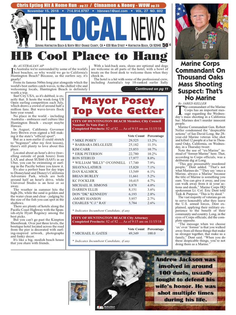 The Local News, November 15, 2018 | PDF | Nancy Pelosi | Speaker Of The ...