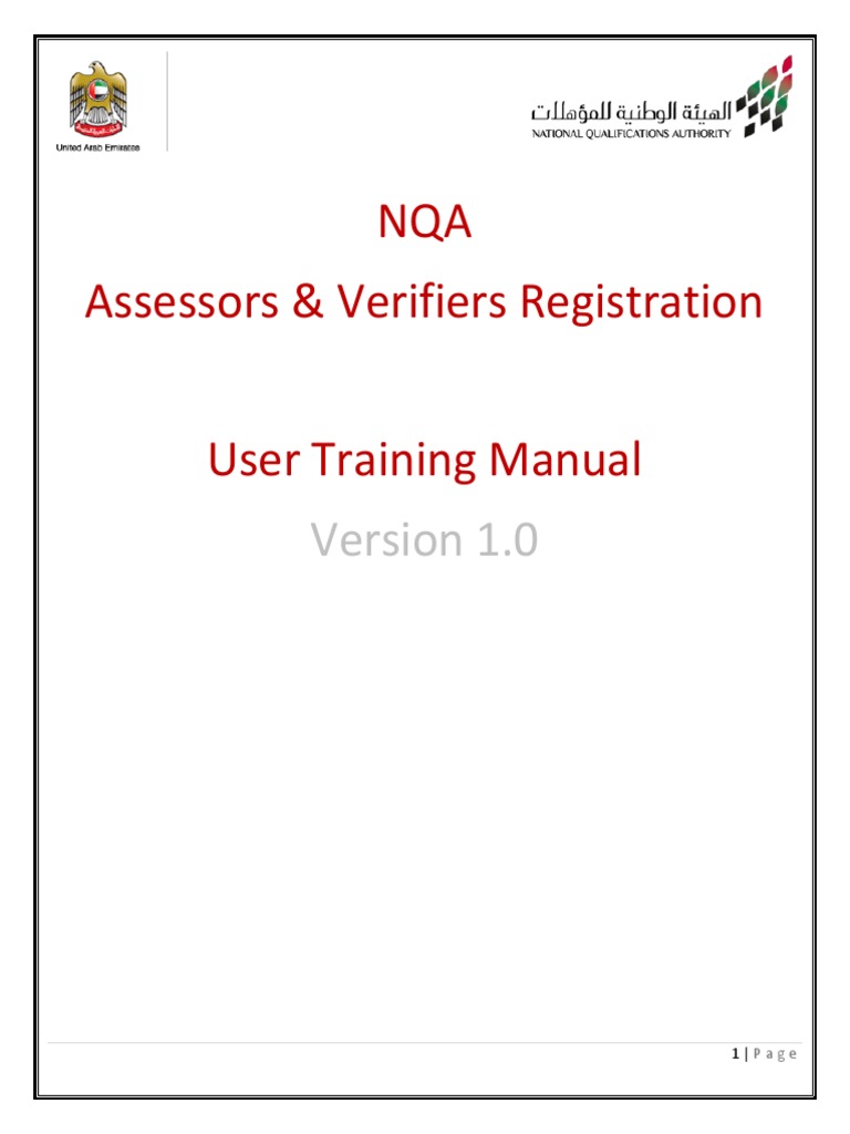 NQA Assessors & Verifiers Registration | PDF | Login | Areas Of ...