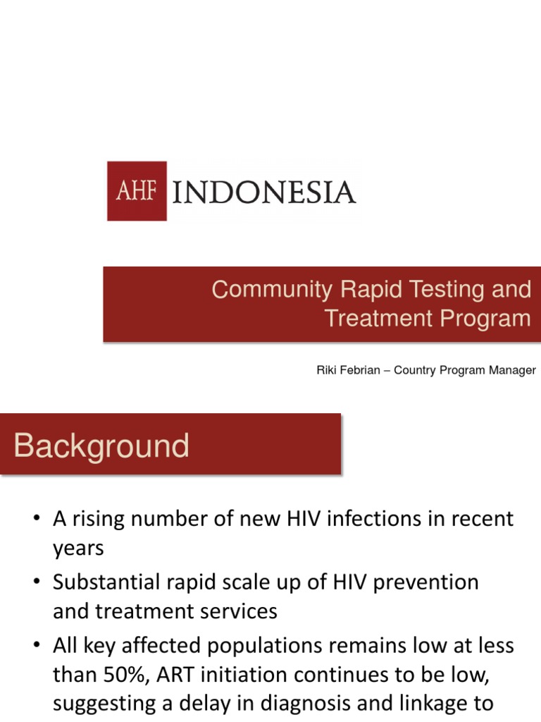Testing and Treatment Program | PDF | Diagnosis Of Hiv/Aids | Hiv/Aids