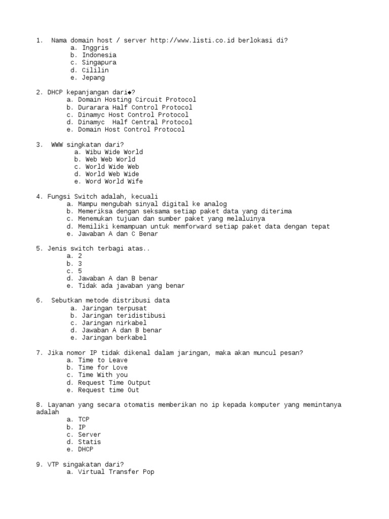 Contoh Soal Aij | PDF