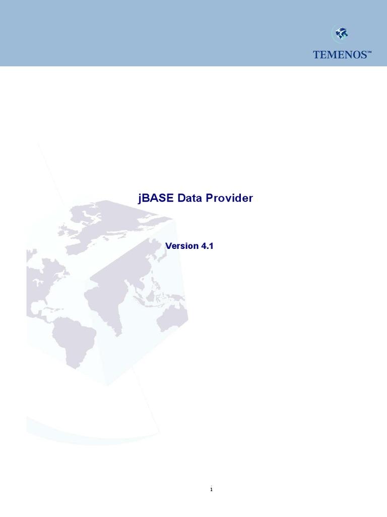 JBASE Data Provider | PDF | Databases | Bracket JBASE Data Provider | PDF | Databases | Bracket