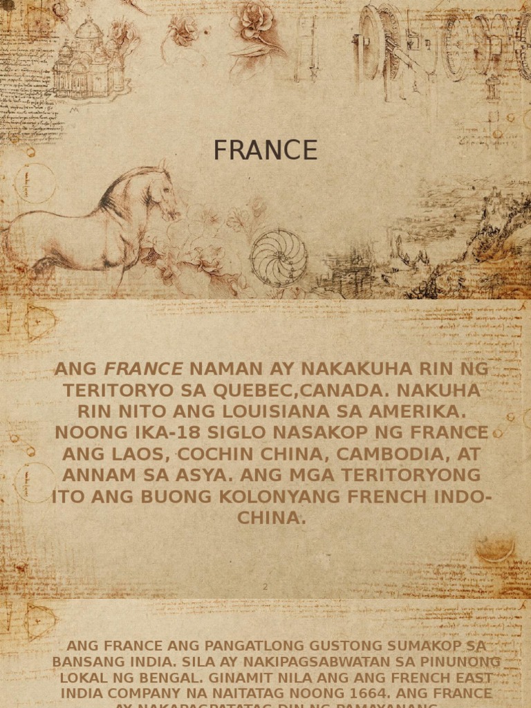 Araling Panlipunan Grade 7 - Bansang France | PDF
