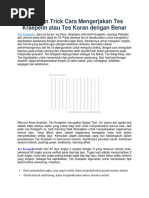 Panduan Lengkap Tes Kraepelin dan Pauli | PDF | Karier & Perkembangan