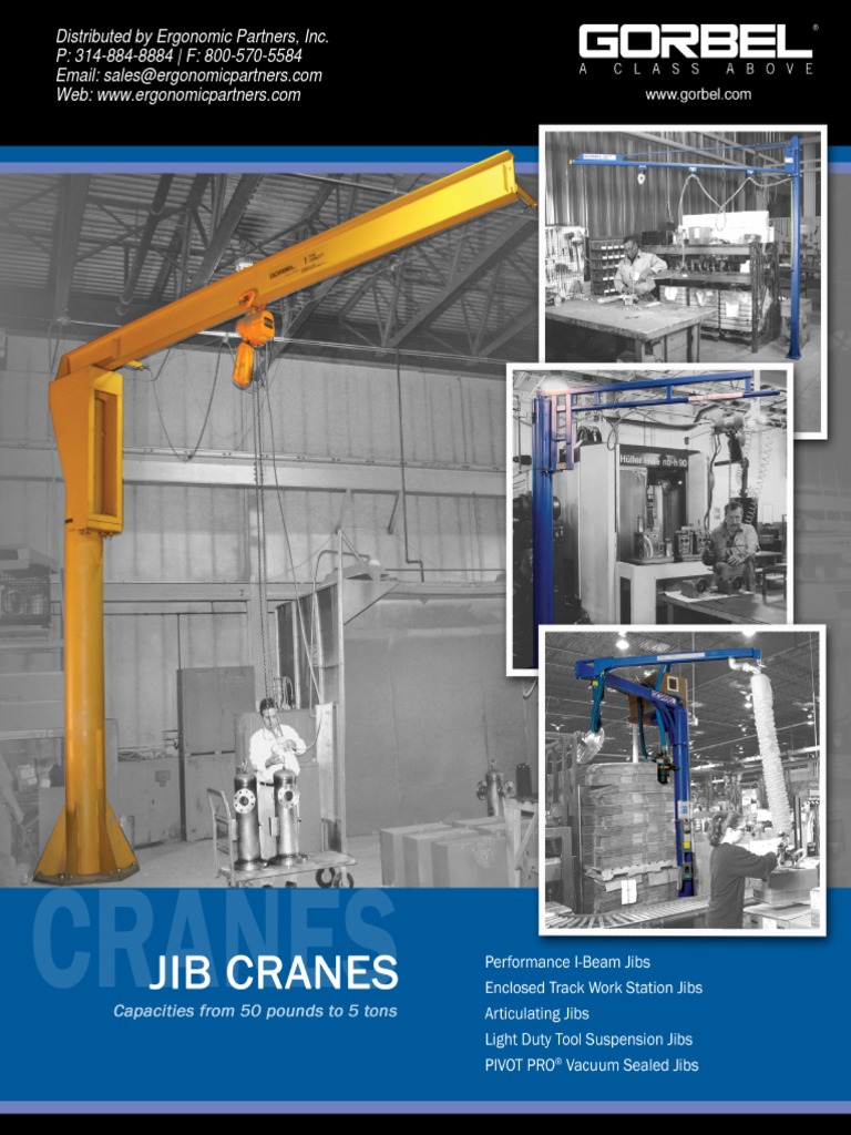 Gorbel Freestanding I Beam Jib Brochure | PDF | Crane (Machine ...