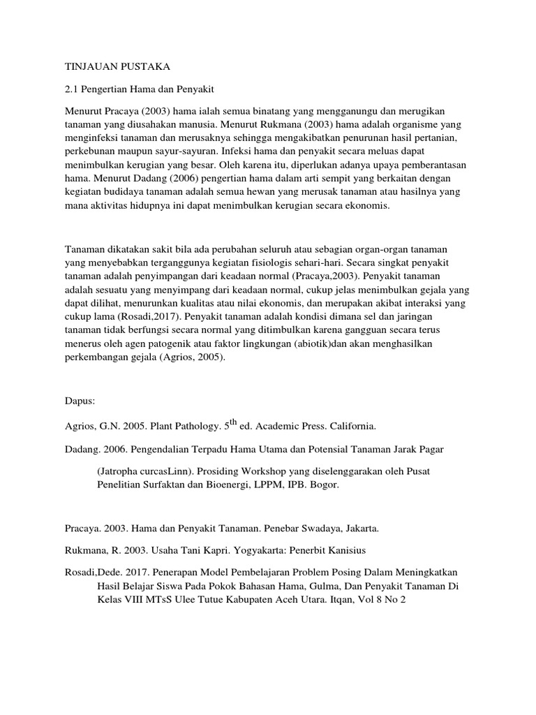 Pengertian Hama Dan Penyakit Tanaman | PDF | Sains & Matematika ...