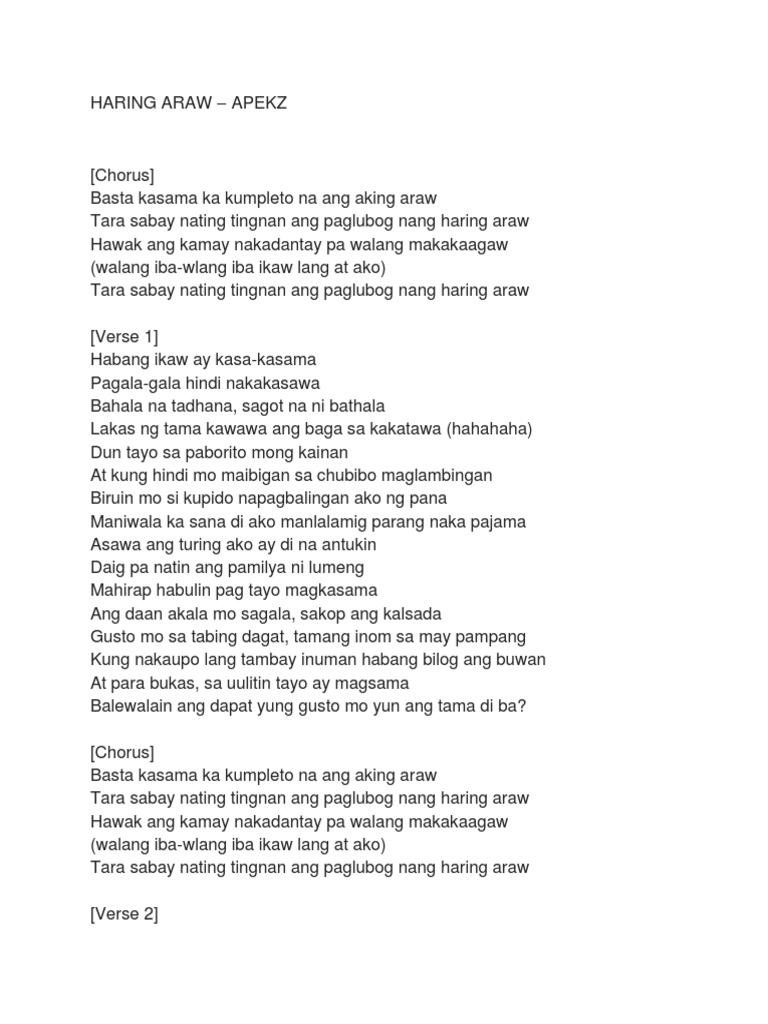 Haring Araw | PDF