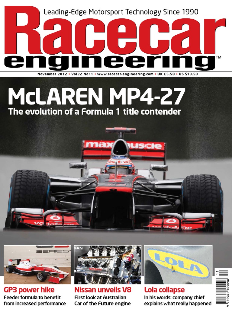 Racecar Engineering 2012 11 PDF | PDF | Formula Racing | Formula One