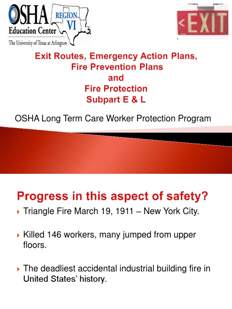 OSHA Long Term Care Worker Protection Program | PDF | Fires | Hazards
