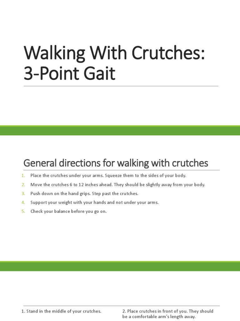 3 Point Gait | PDF | Self-Improvement