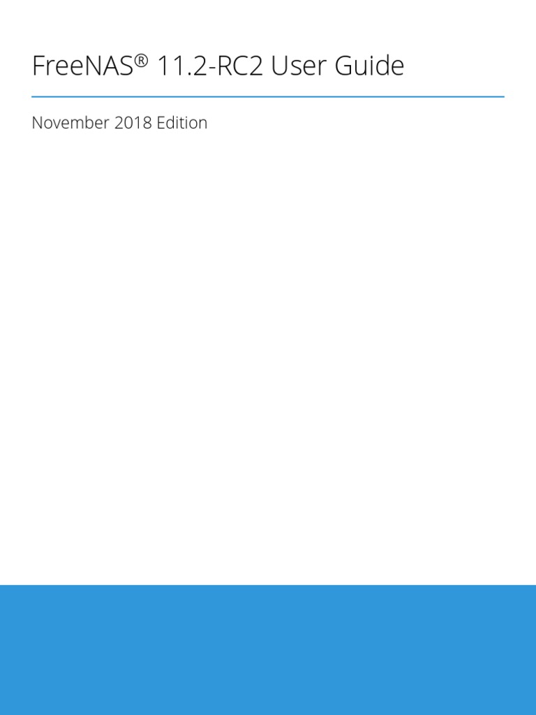 Freenas 112 Rc2 User Guide Pdf Utility Software Computer Networking