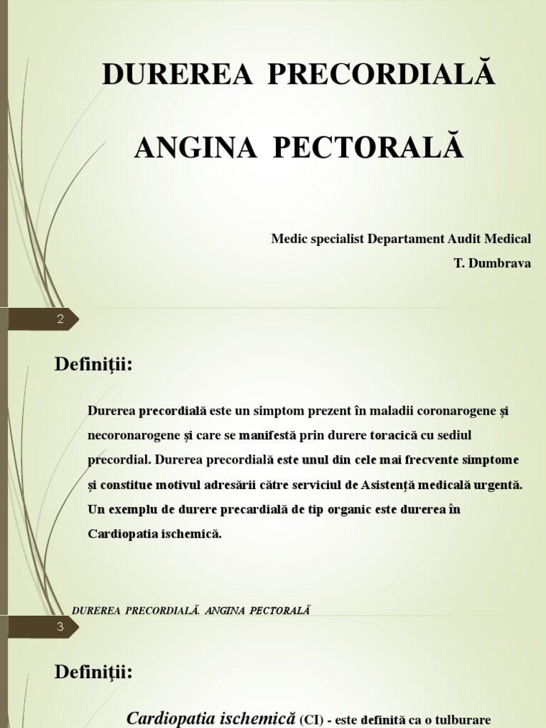 Angina Pectorala | PDF