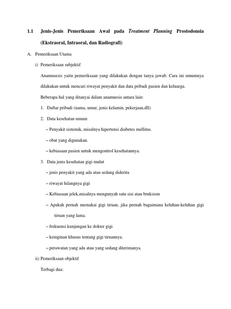 10 Pemeriksaan Awal - Indikasi Kontra Indikasi | PDF