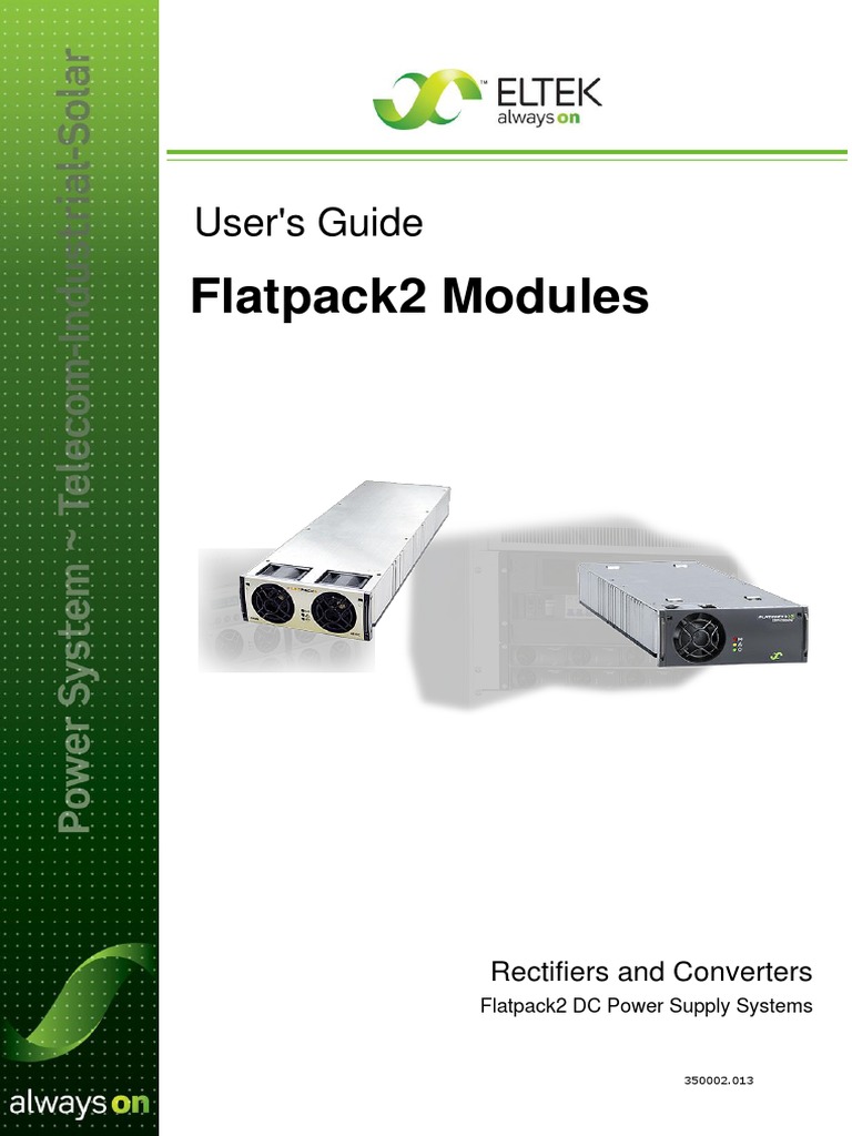 Eltek Flatpack Rectifiers | PDF | Rectifier | Power Supply