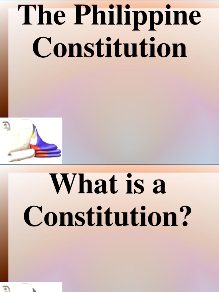 Philippine Constitution | PDF | Legal Documents | Public Sphere