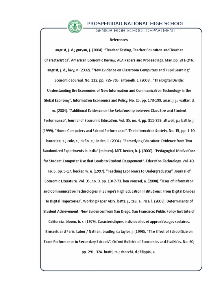 Prosperidad National High School | PDF | Educational Technology | Teachers