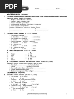 Unit 1 Standard Test A Answers | PDF